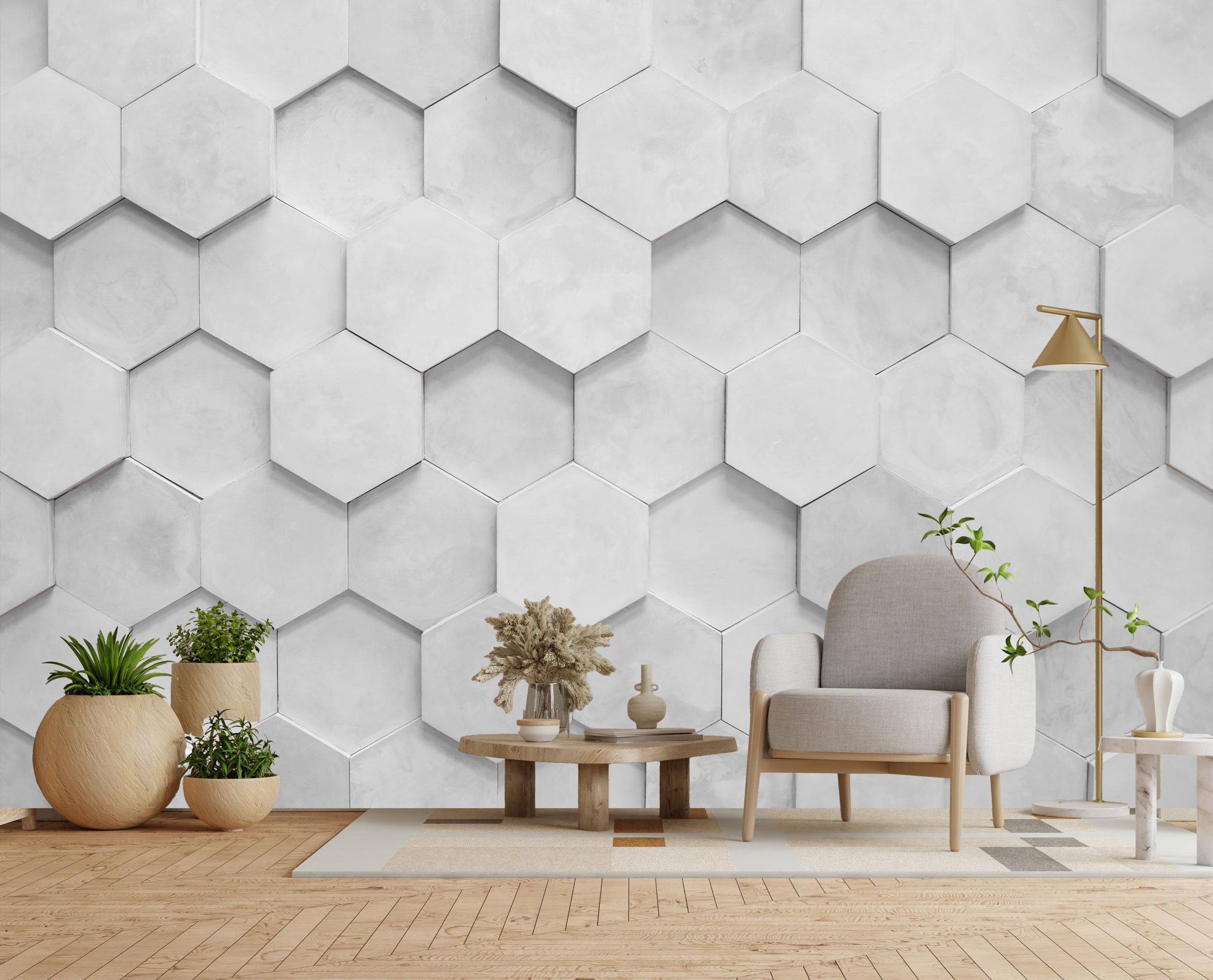 3D Hex Mural – Wallpaper Warehouse SA