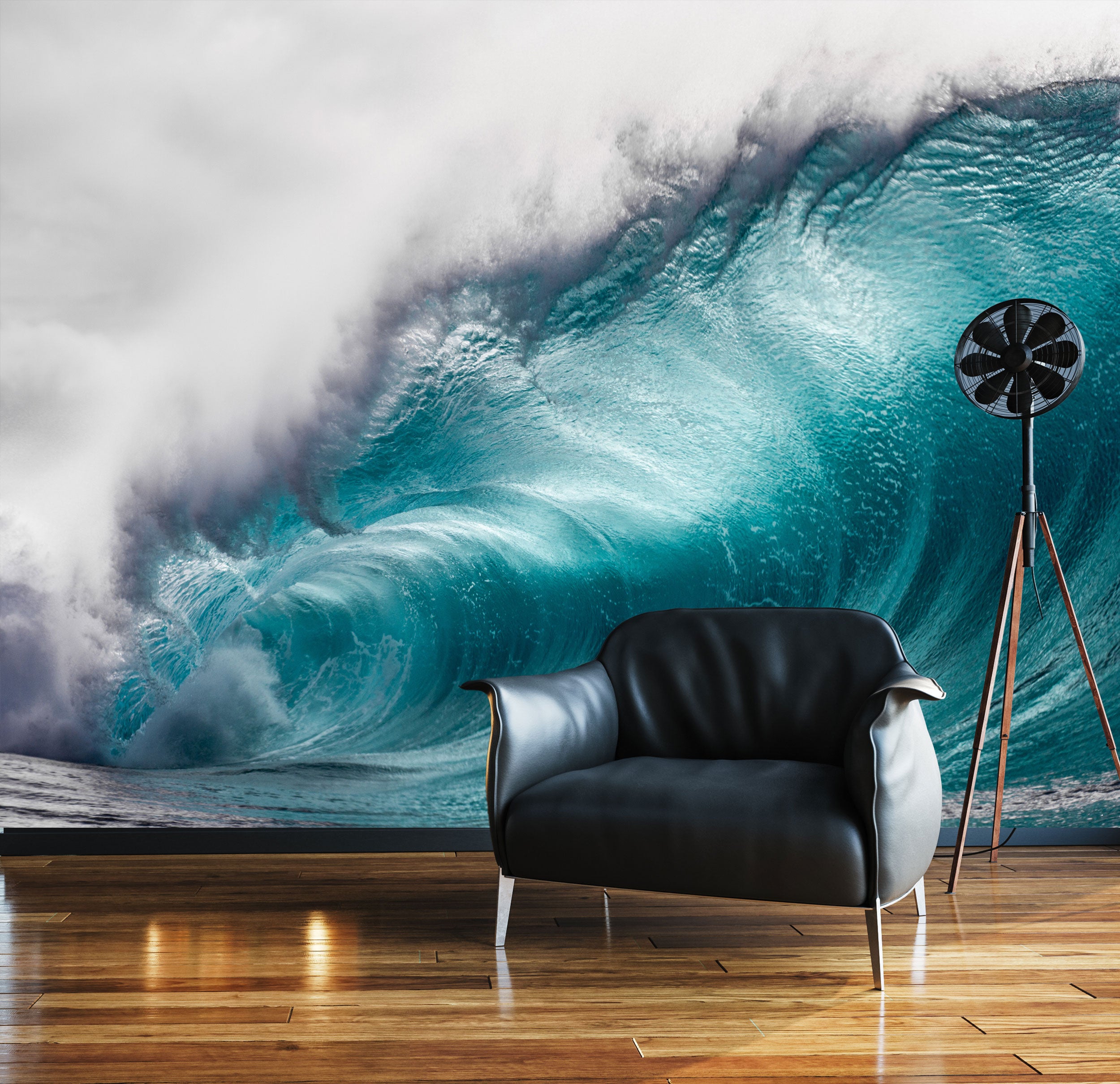 Blue Swell Mural – Wallpaper Warehouse SA