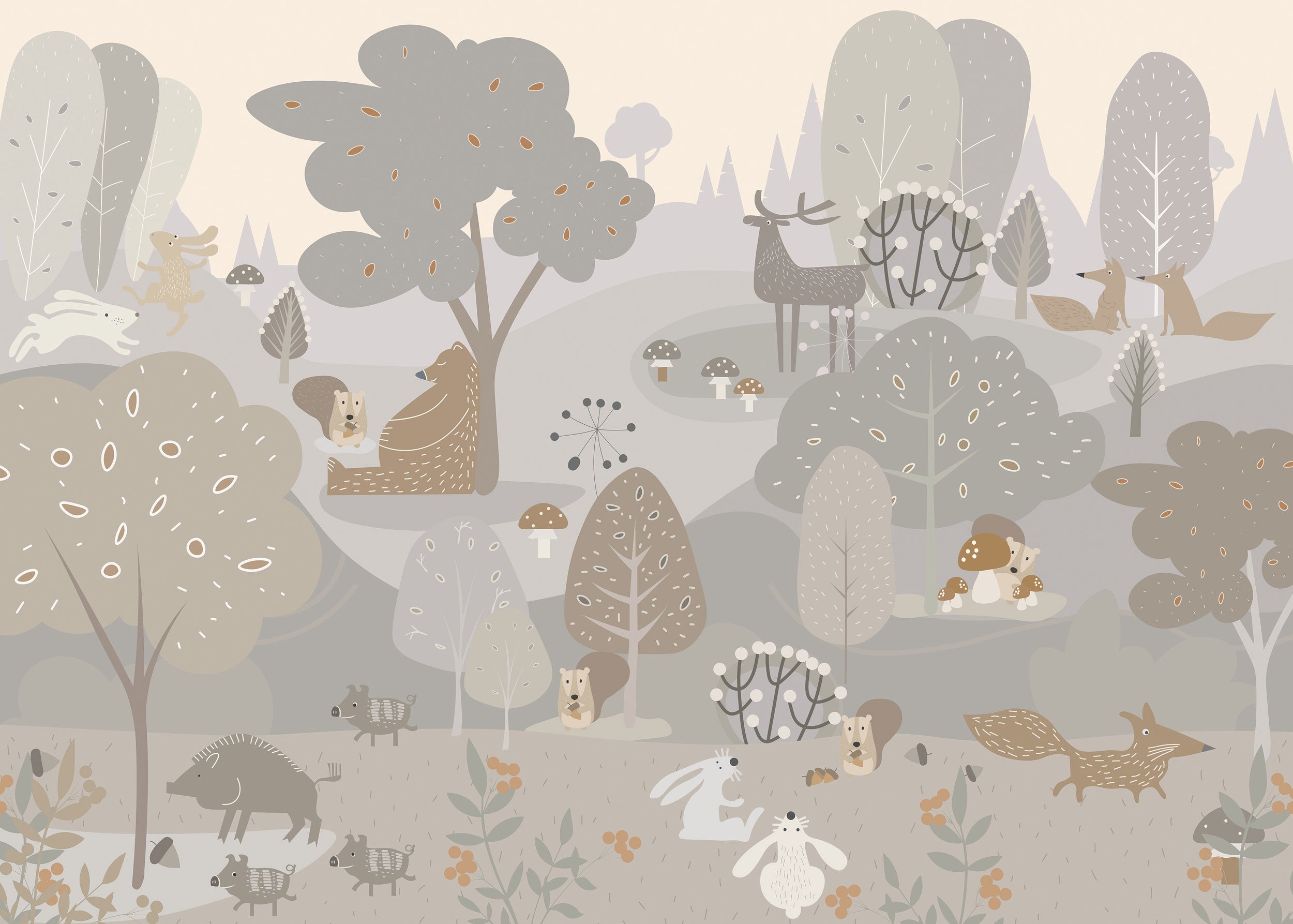 Forest Fun Mural – Wallpaper Warehouse SA