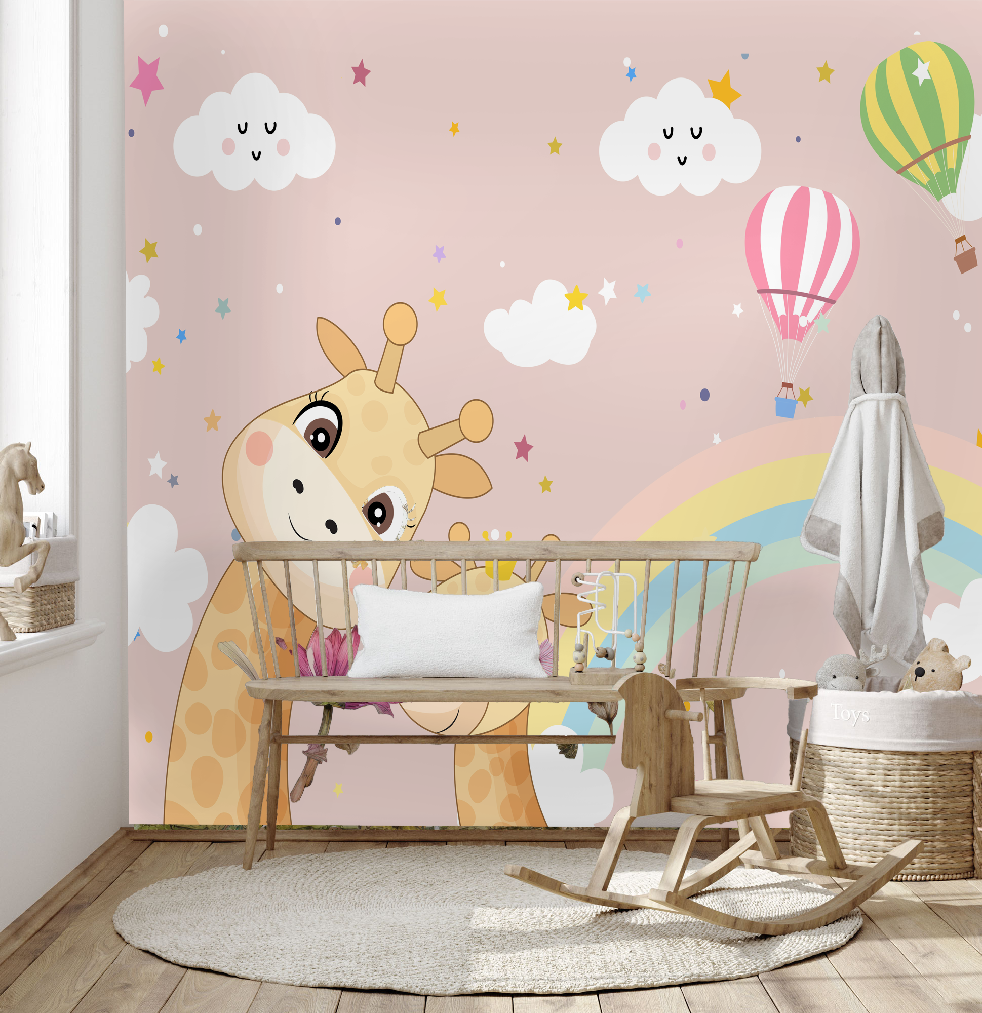 Giggles the Giraffe Mural – Wallpaper Warehouse SA