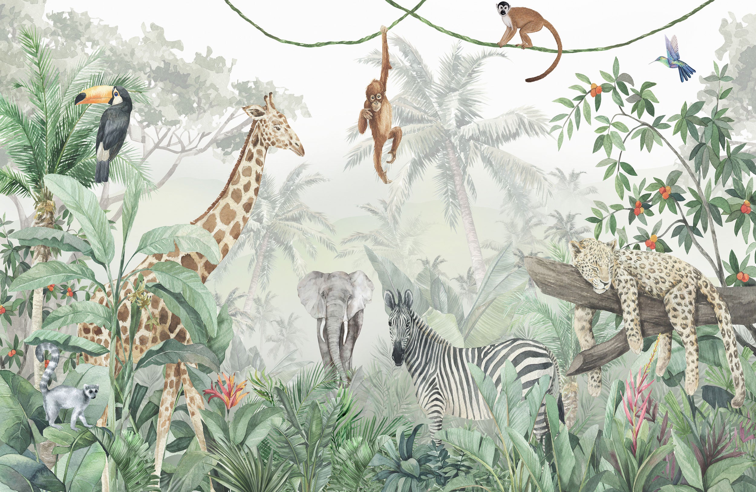 Jungle Jives Mural – Wallpaper Warehouse SA