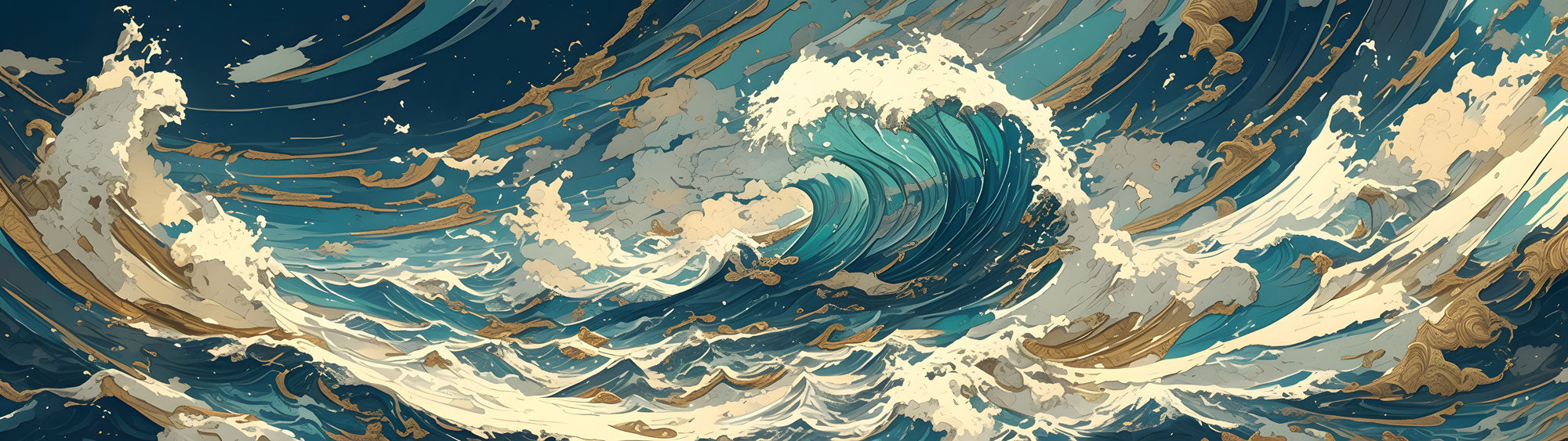 Manga Waves Mural – Wallpaper Warehouse SA