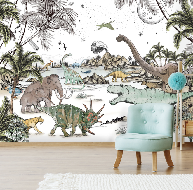 Prehistoric Fare Mural – Wallpaper Warehouse SA
