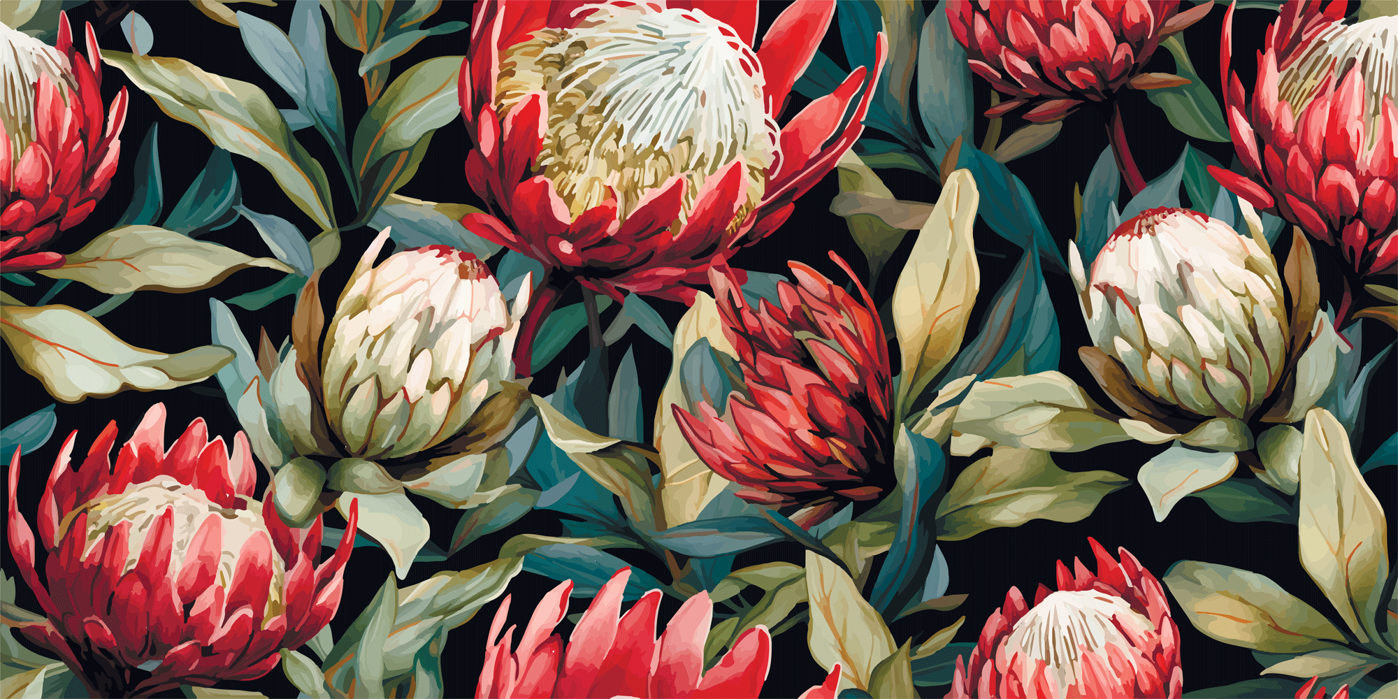 Protea Power Mural – Wallpaper Warehouse SA