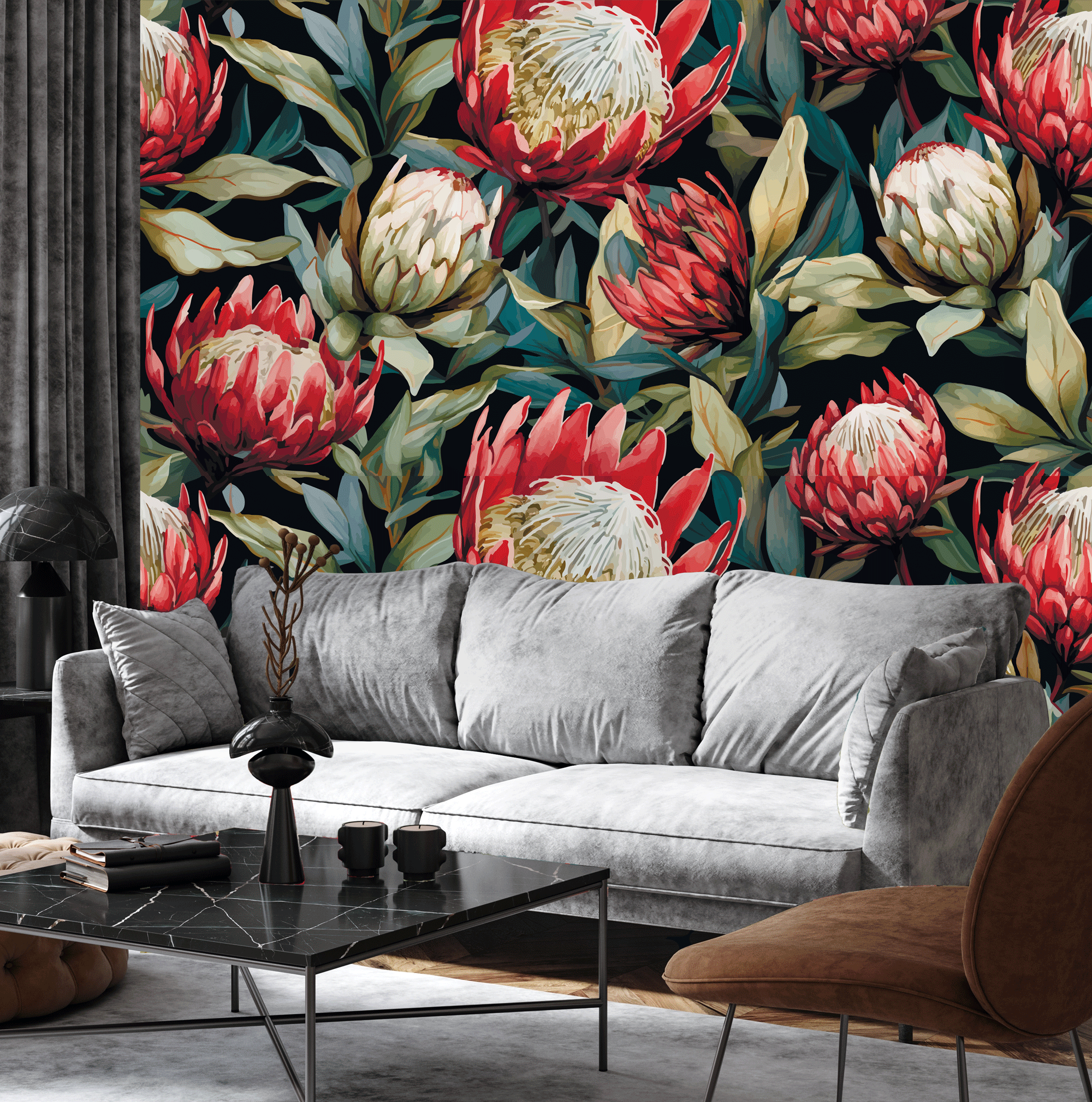 Protea Power Mural – Wallpaper Warehouse SA