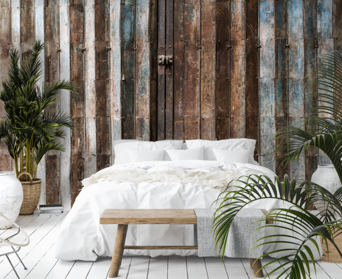 Rustic Steel Door Mural – Wallpaper Warehouse SA
