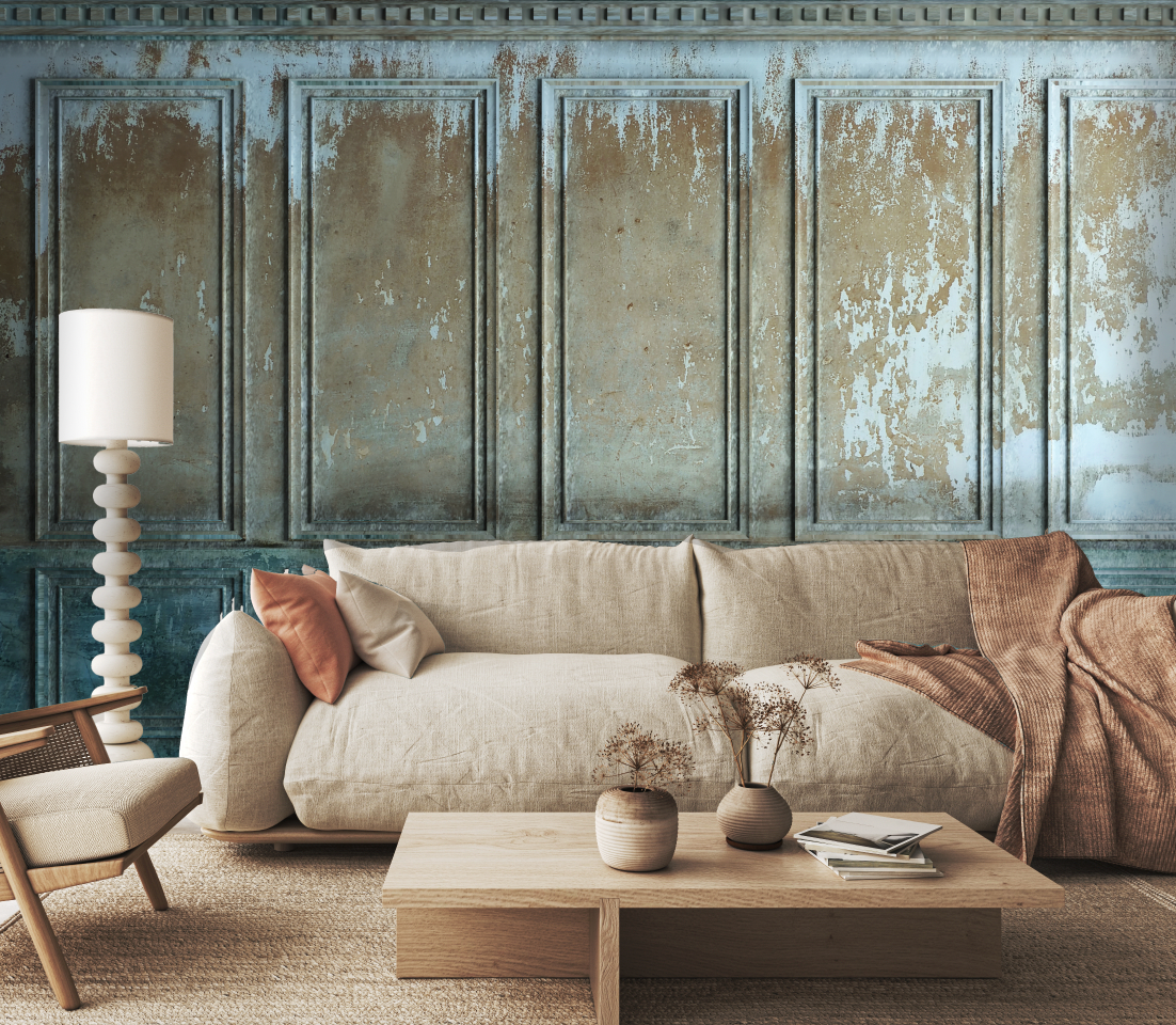 Distressed Paneling Mural – Wallpaper Warehouse SA