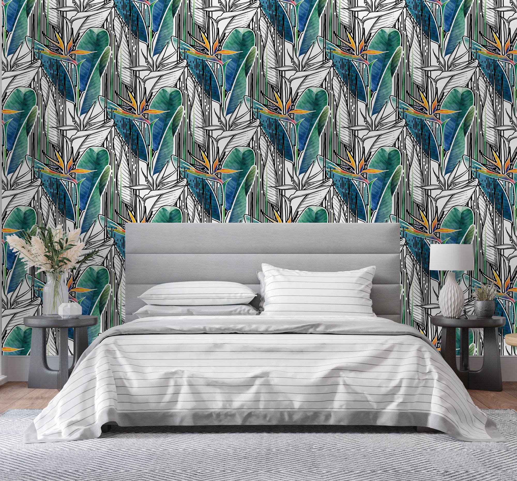 Strelitzia Khoki Mural – Wallpaper Warehouse SA