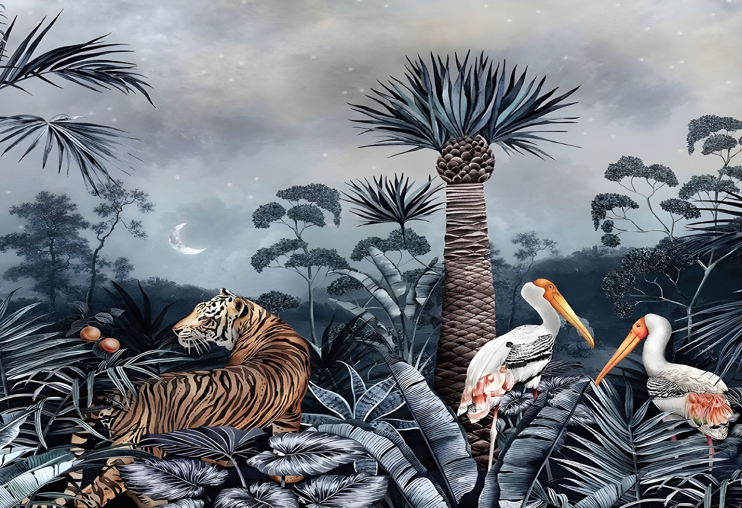 Tiger Trio Mural – Wallpaper Warehouse SA
