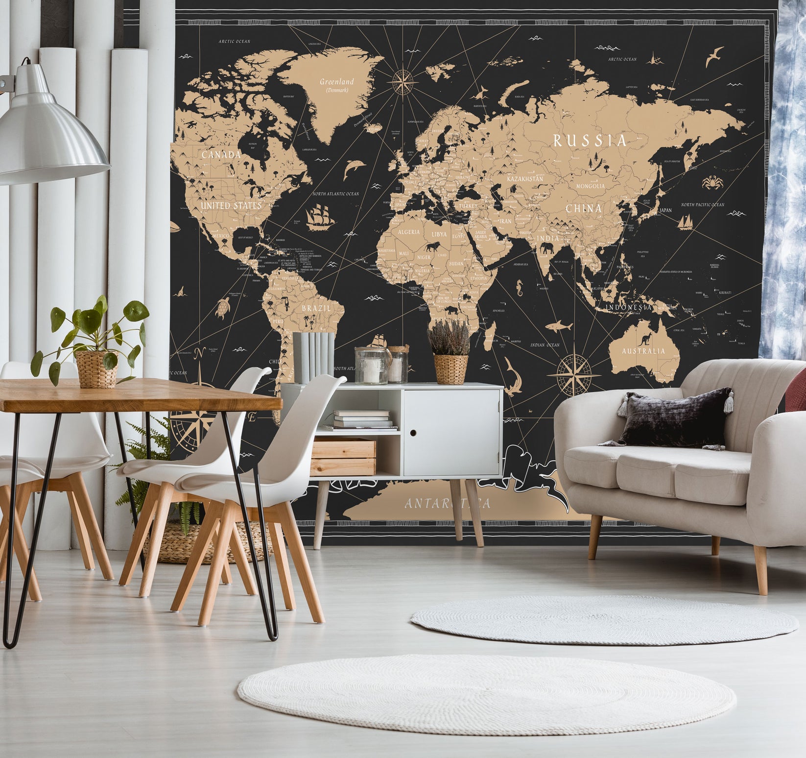 Midnight Maps Mural – Wallpaper Warehouse SA