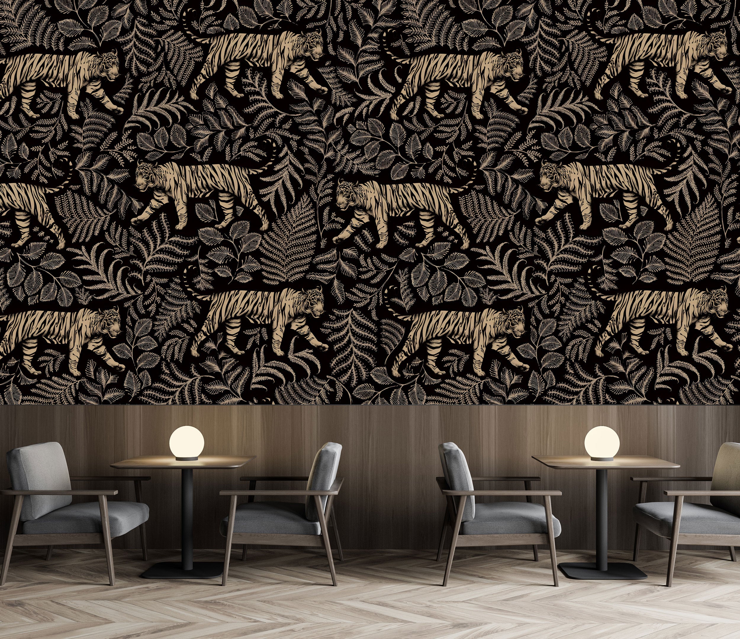 Tapered Tigers Mural – Wallpaper Warehouse SA